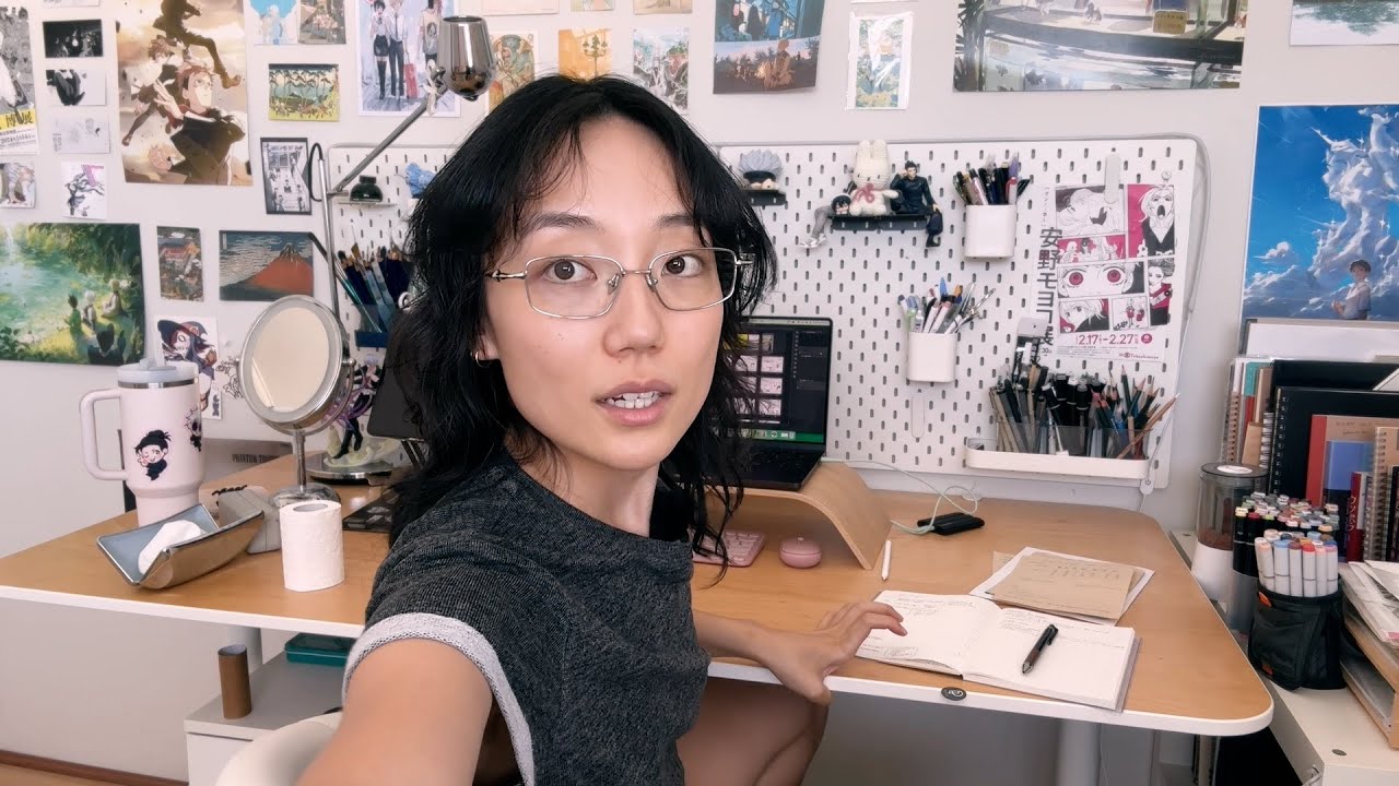 a realistic week as an illustrator and manga artist - YouTube