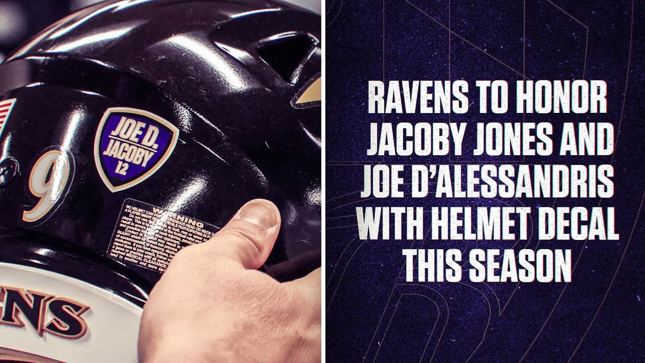 Ravens to Honor Jacoby Jones and Joe D’Alessandris with Helmet Decal ...
