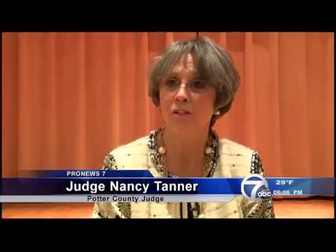 Potter County Judge Nancy Tanner takes office - YouTube