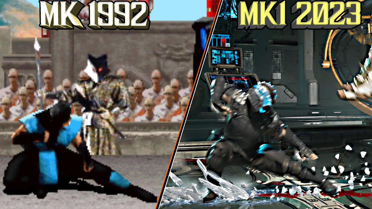 MORTAL KOMBAT ''SUB ZERO SLIDE'' |1992 TO 2023| IN ALL MK GAMES EVER # ...