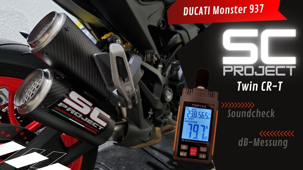 SC-Project Twin CR-T | Ducati Monster 937 | Soundcheck - YouTube