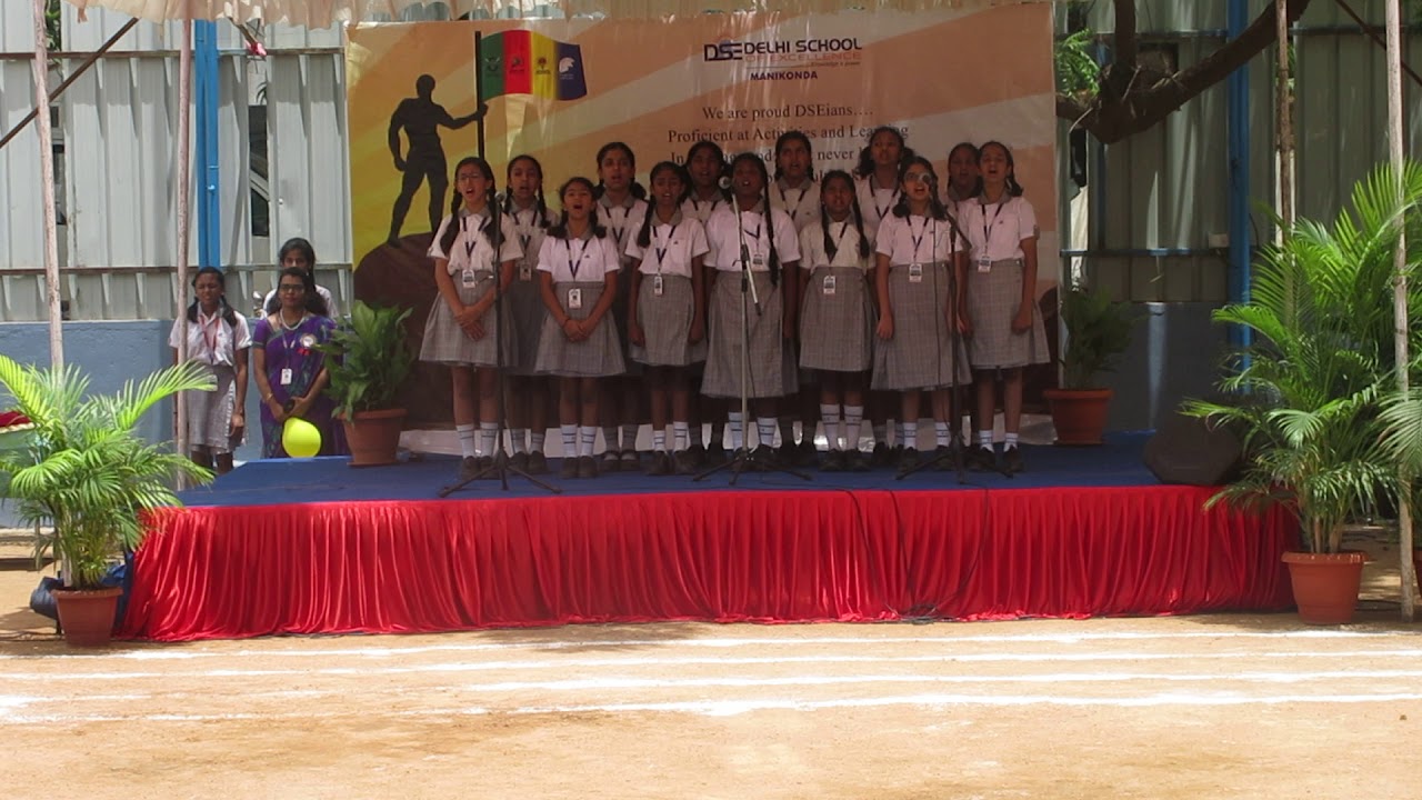Jana Gana Mana I National Anthem I By Our DSE Manikonda Choir - YouTube