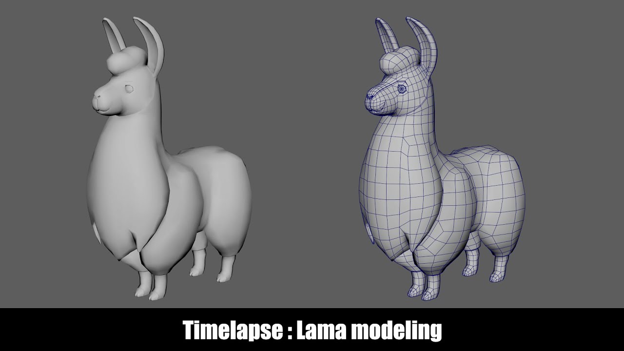 Timelapse : Lama modeling - YouTube