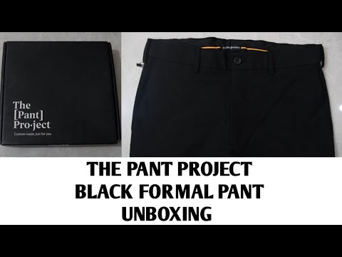 The Pant Project Black Formal Pant Unboxing - YouTube