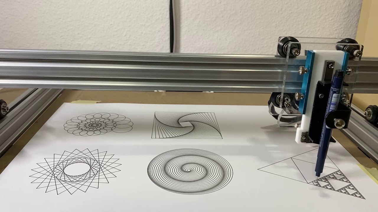 Geometric Studies on Pen Plotter - YouTube