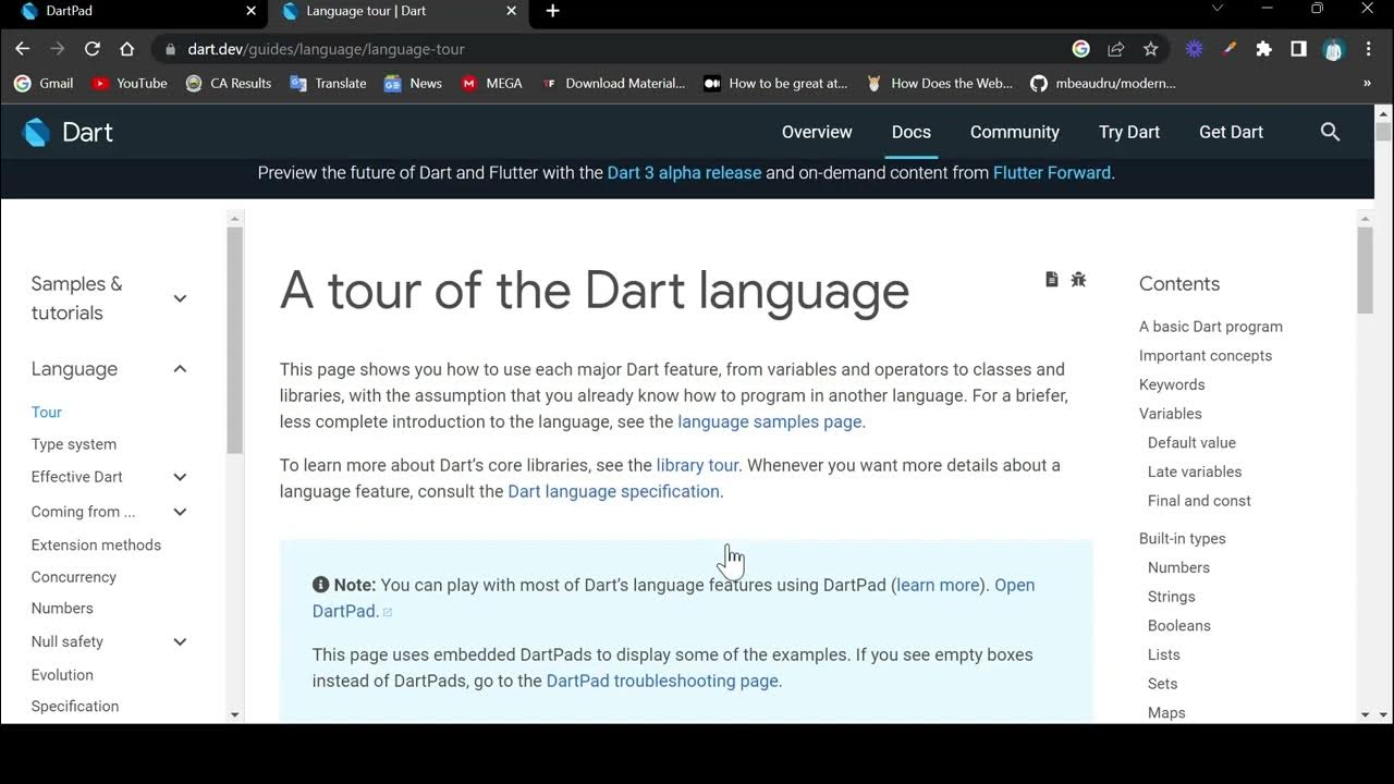 Dart Series #1: Get started with Dart in 2023 - YouTube