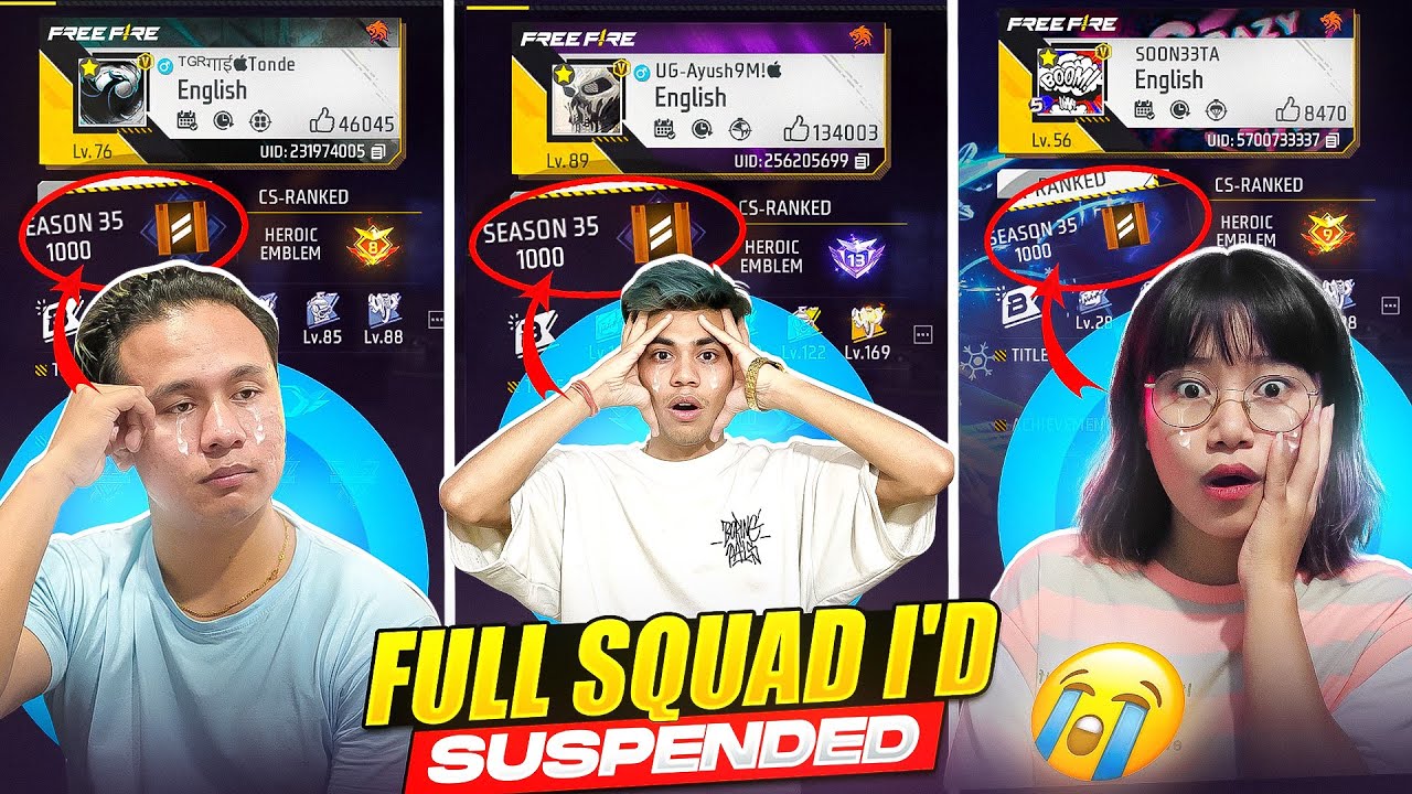 Full Squad I’D Suspended😭For 3 Days Without Any Reason🤬Must Watch ...