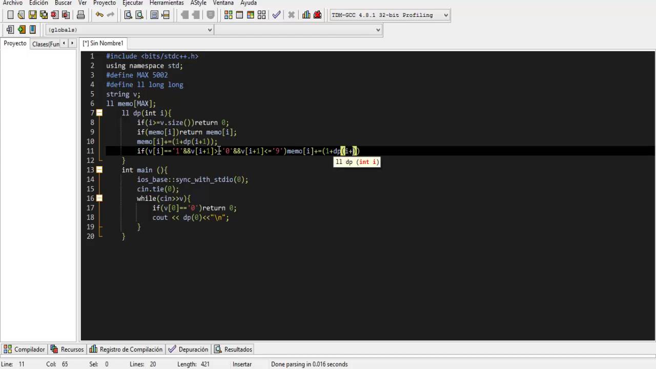 Alphacode Programación Dinámica C Youtube