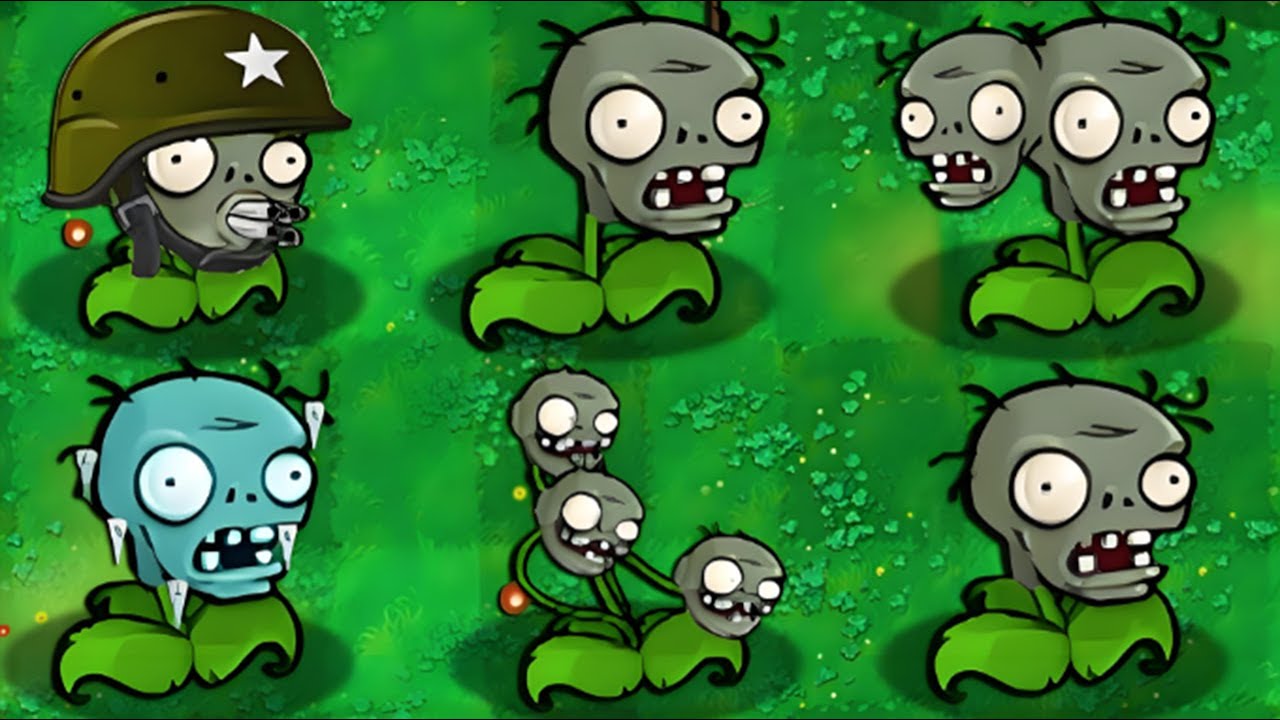 PVZ 1 Mod ZomPlants vs Zombotany Challenge - All Peashooters Plant vs ...