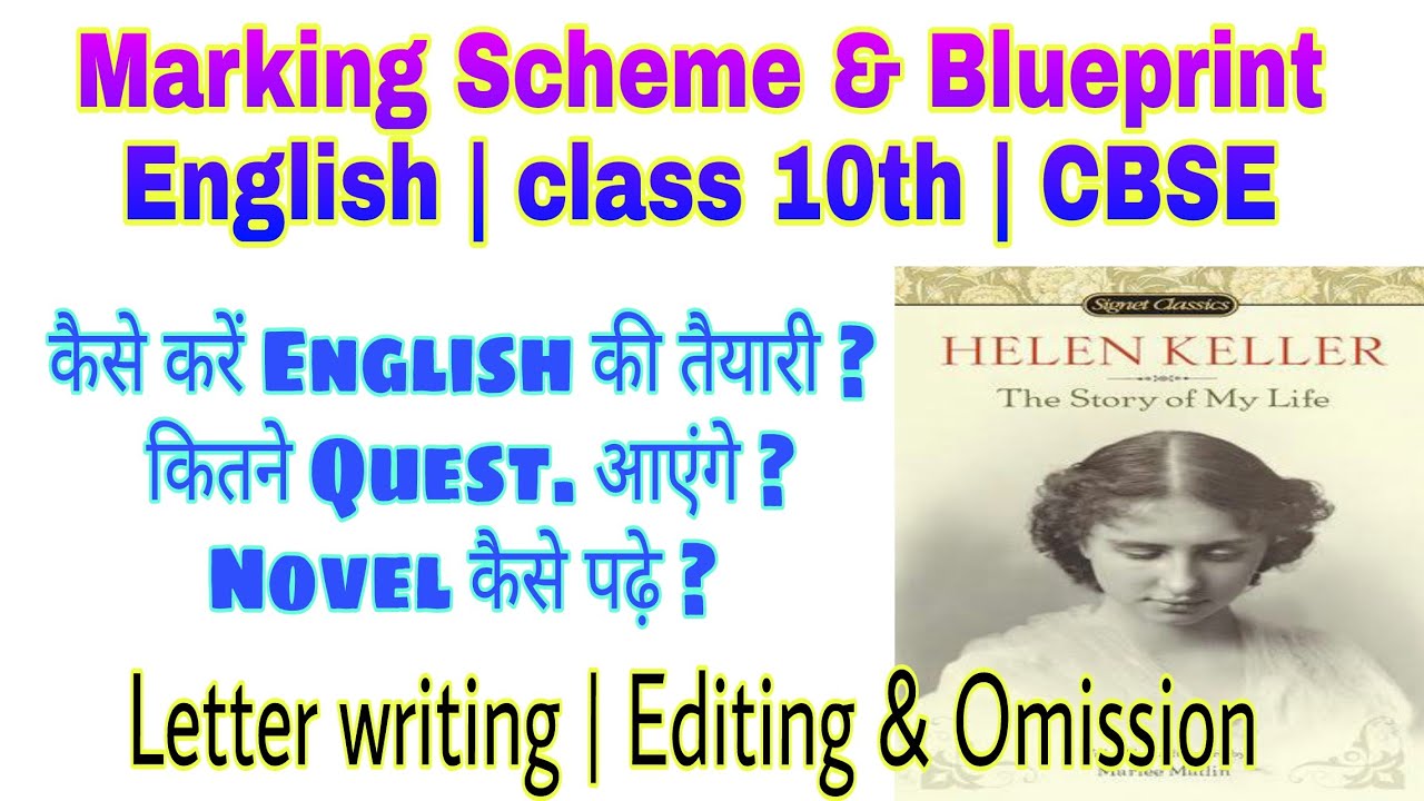 English | Marking scheme | letter writing | Editing & omission | CBSE ...
