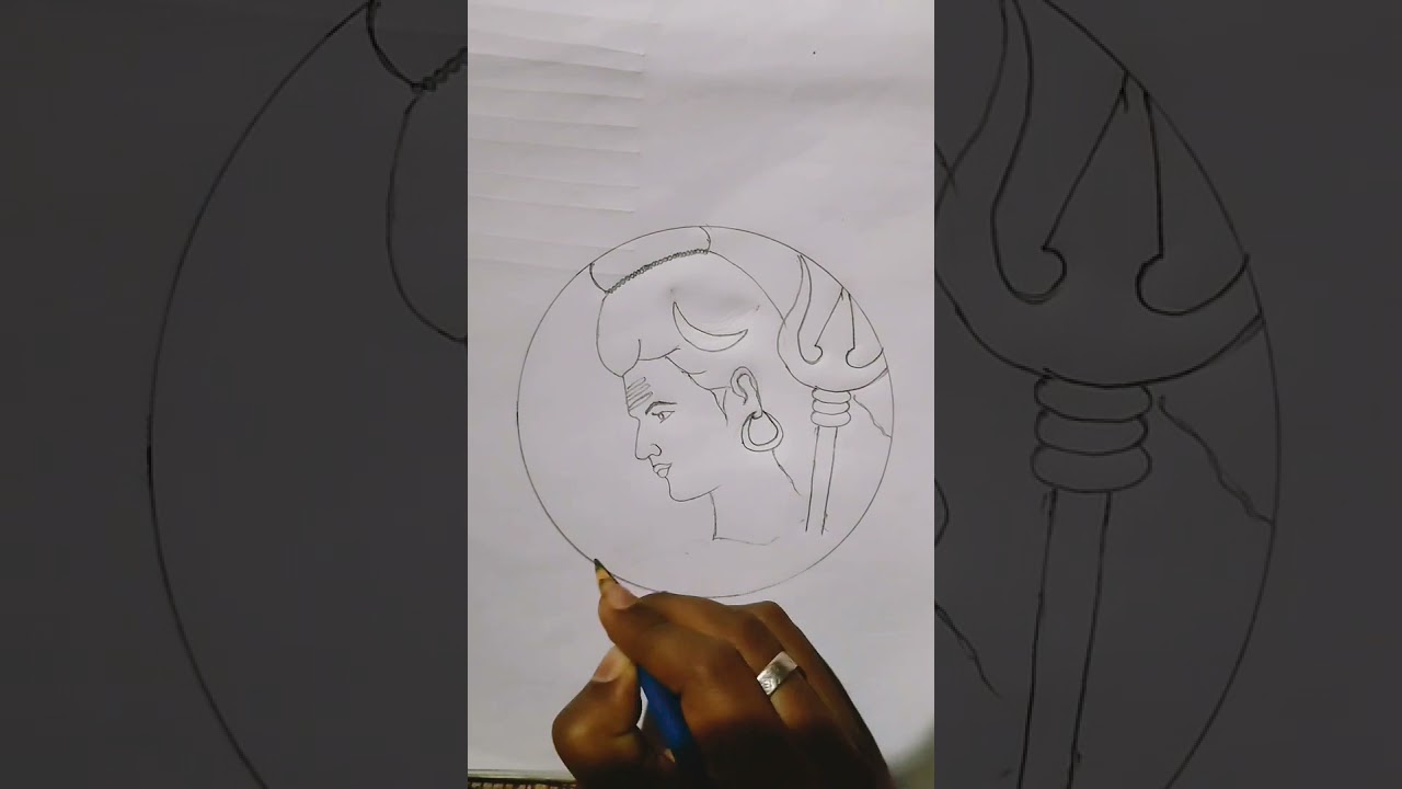 How to draw Mahakal - YouTube