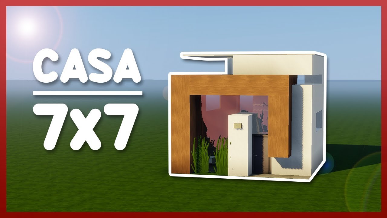 Minecraft: Como hacer una CASA MODERNA 7x7 - SENCILLO Y RÁPIDO - YouTube