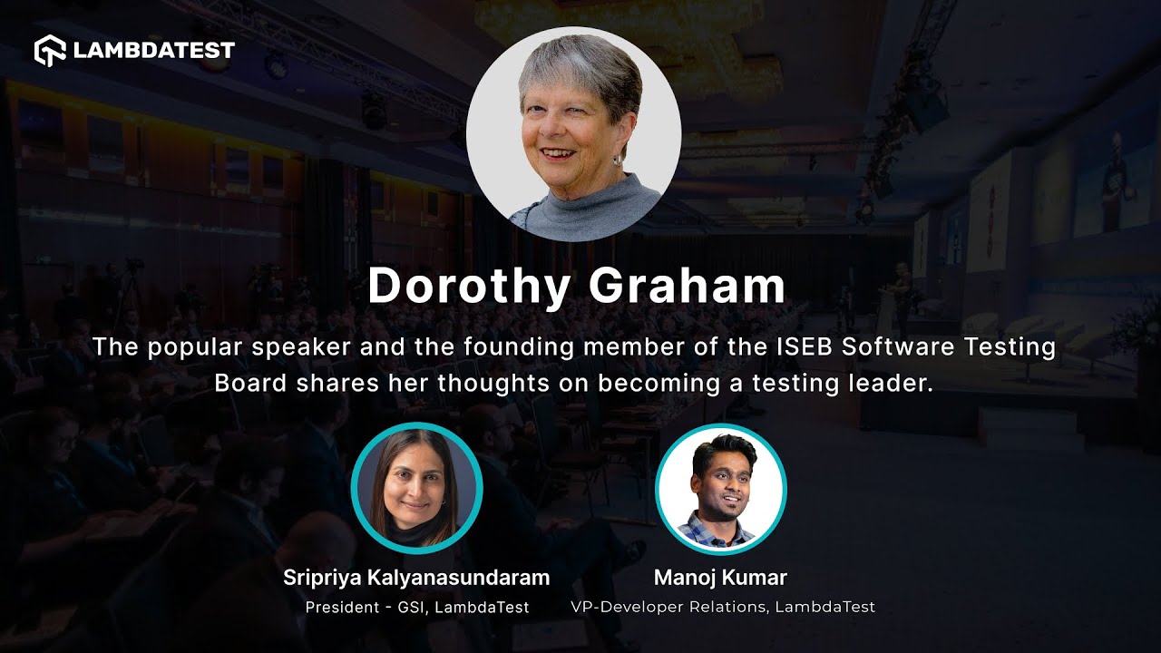 Dorothy Graham Shares Thoughts On Becoming A Testing Leader At EuroSTAR ...