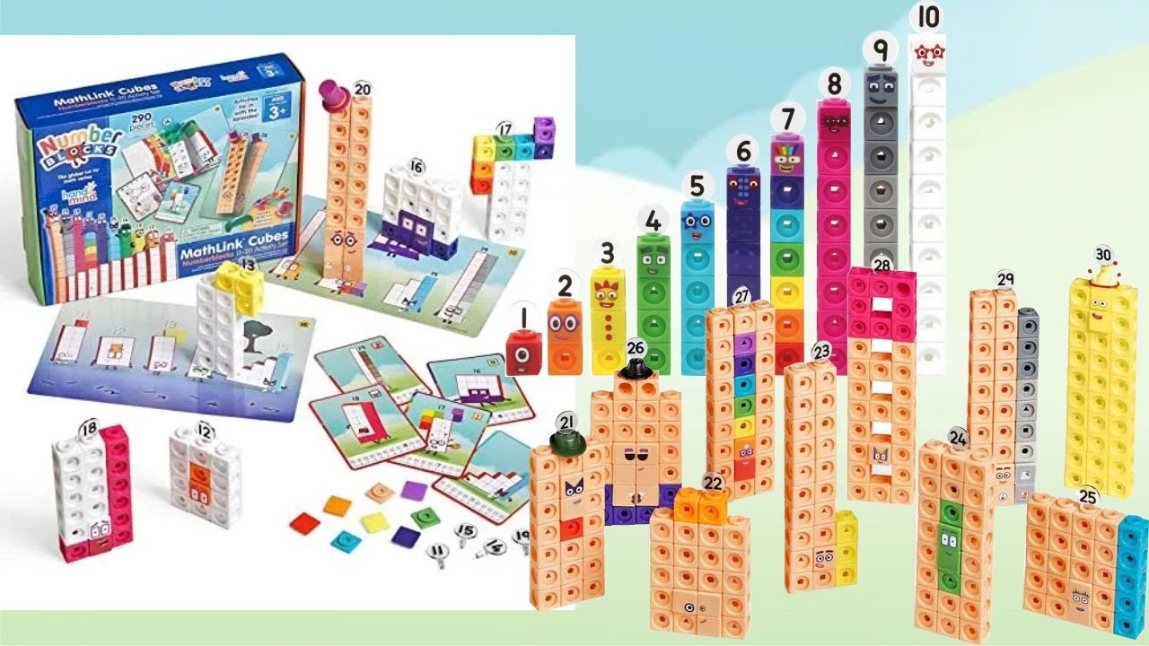 Unboxing Learning Resources Mathlink Cubes Numberblocks 1–30 Activity ...