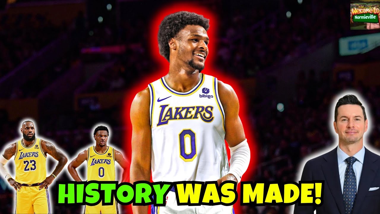 Bronny James Drafted To The Los Angeles Lakers! - YouTube