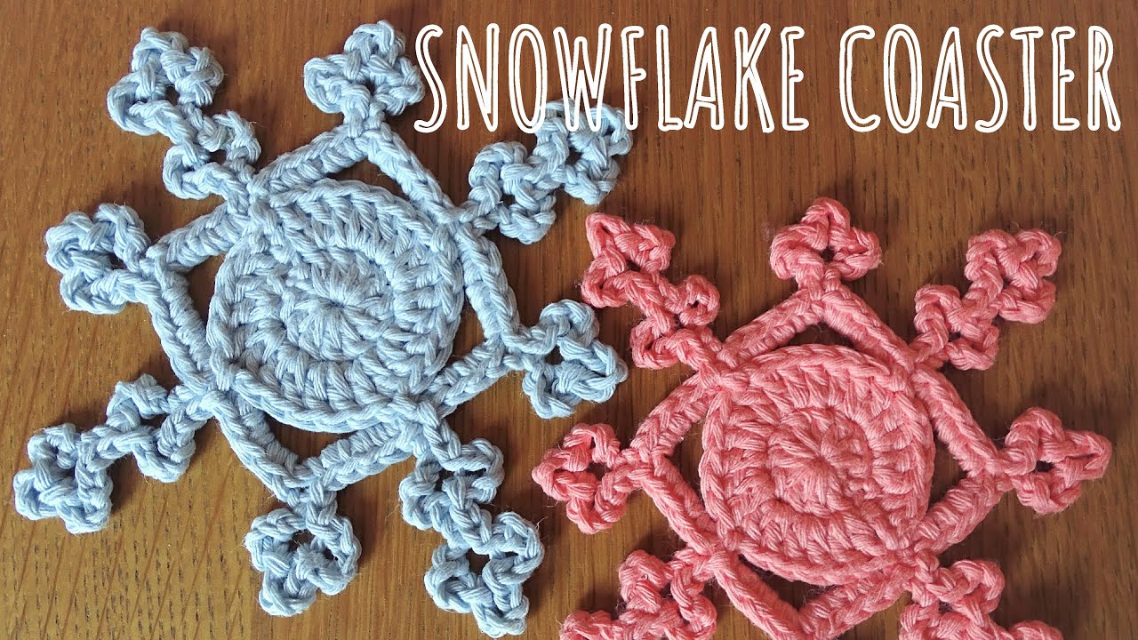 Simple Crochet Snowflake | Coaster or Decoration | Christmas Winter ...