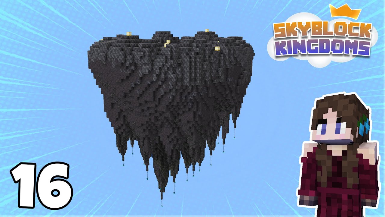 I Built a MEGA Island in Minecraft Skyblock Kingdoms - YouTube