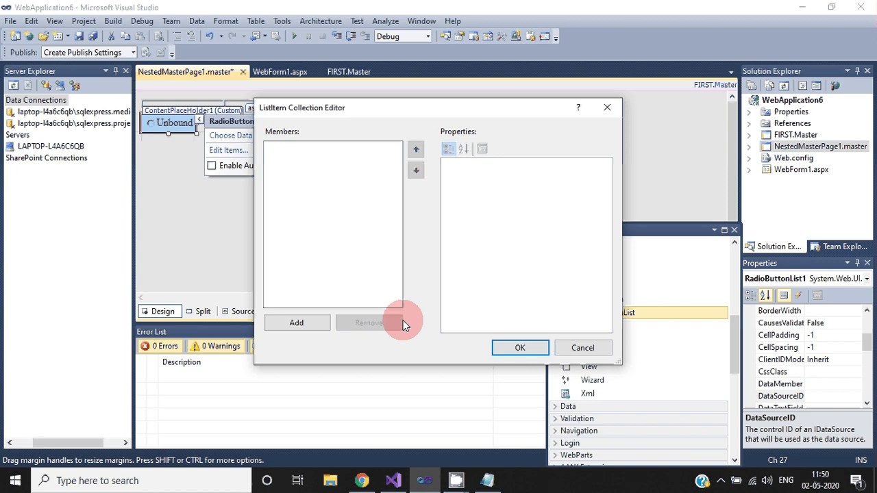 what is master page and how to use them in asp.net - YouTube