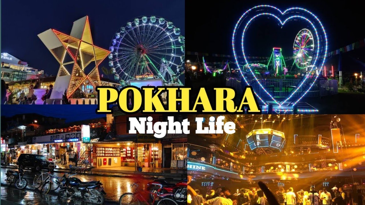 POKHARA, Nepal - City Night Walk 2024 | NIGHTLIFE IN POKHARA 😍 ...
