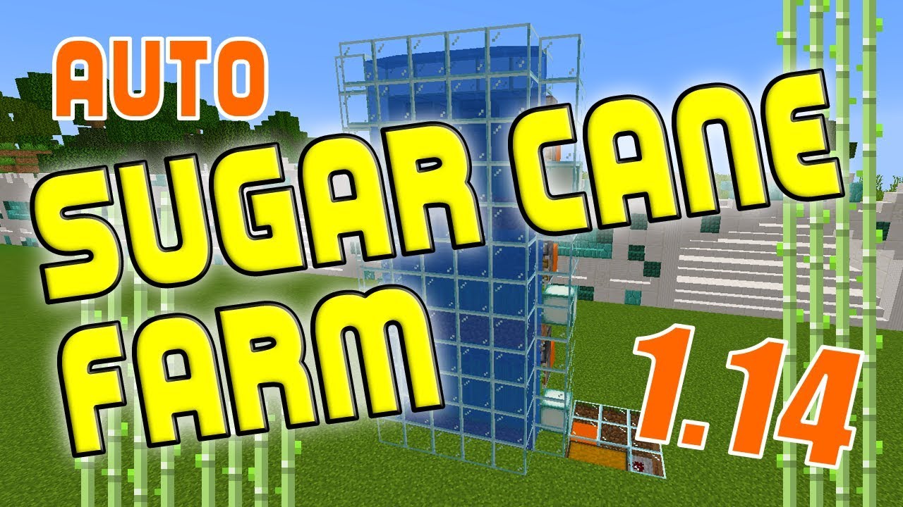 Minecraft Fully Automatic SUGARCANE Farm | Fast and Easy - YouTube