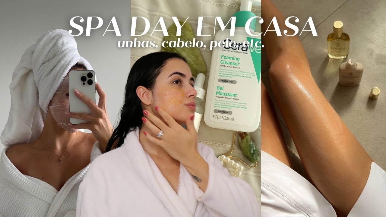 fiz um SPA DAY em casa! dia de autocuidado ♡ - YouTube
