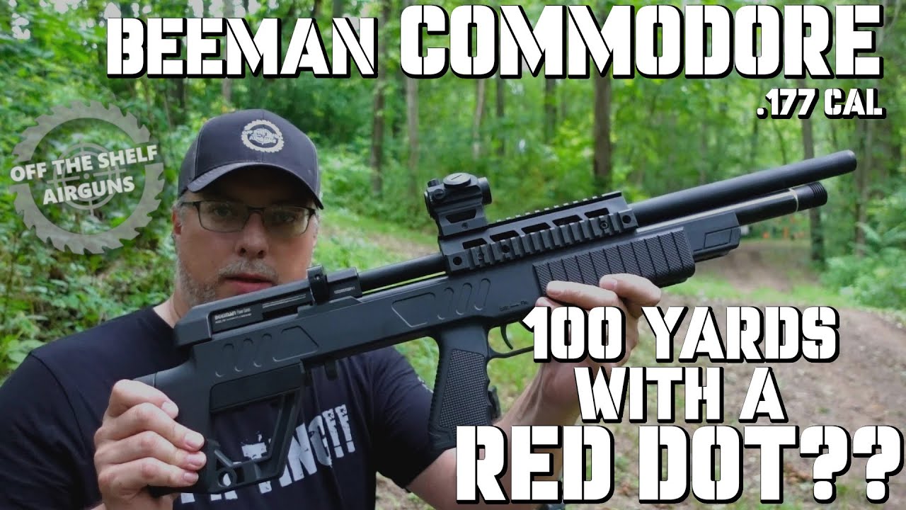 100 Yards With A Red Dot?? Beeman Commodore .177 Cal Pellet Rifle - YouTube