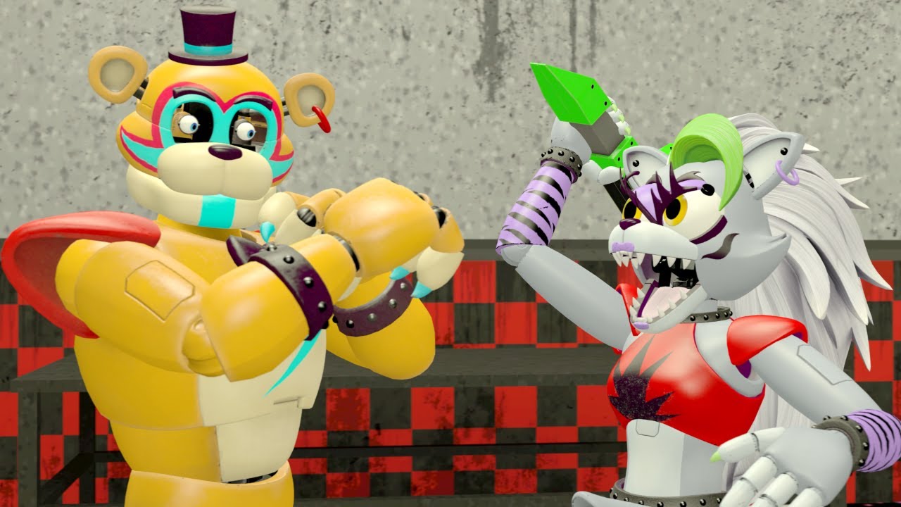 Roxanne Wolf is mad at Glamrock Freddy (FNaF Security Breach | SFM ...