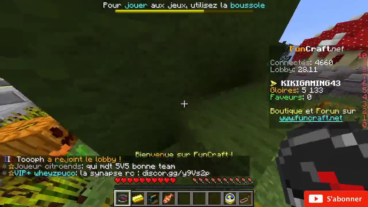 MINECRAFT JE VAIS SUR LE SERVER DE FUNCRAFT - YouTube