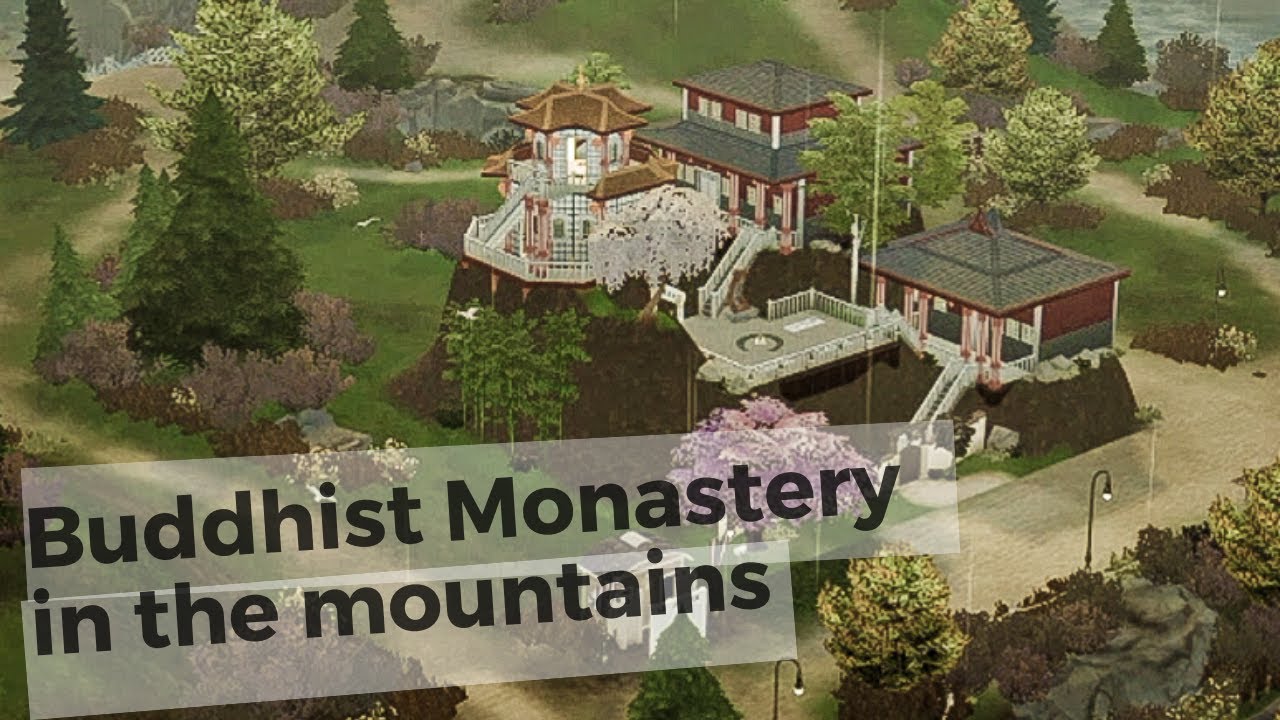 Buddhist Mountain Monastery || Sims 4 Speed Build || - YouTube
