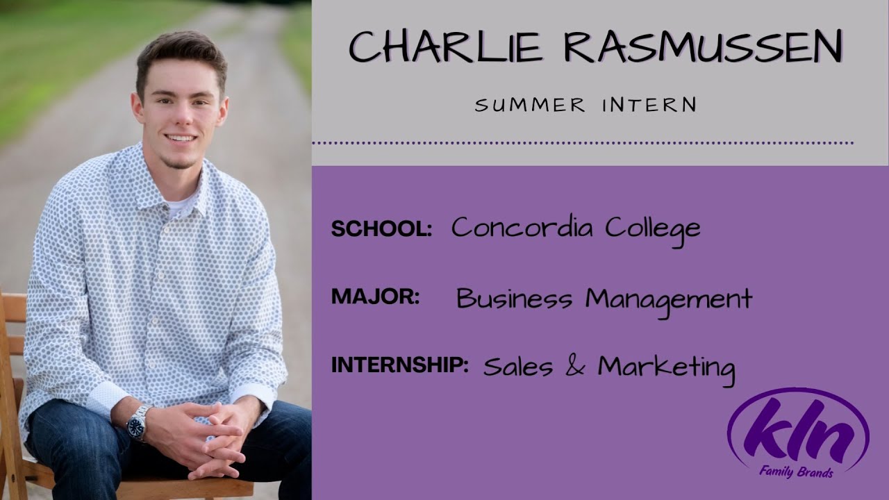 Meet KLN Intern Charlie Rasmussen - YouTube