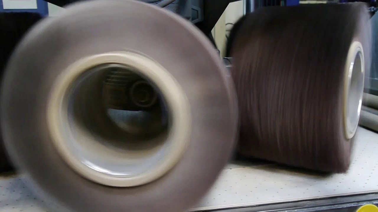 Edge rounding of foiled stainless steel parts with Fladder Gyro ...