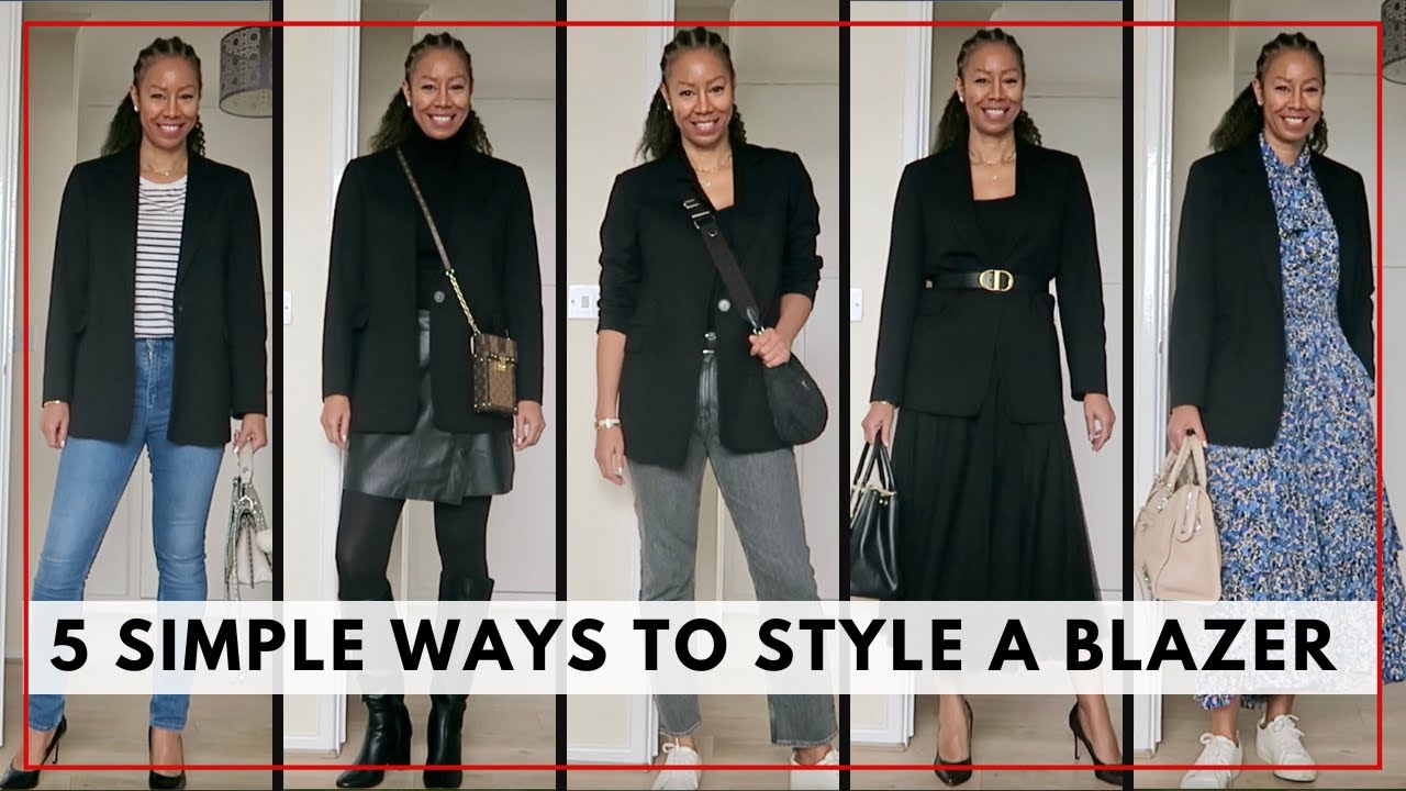 How To Style A Blazer - Hide Menopause Belly Fat | Time With Natalie ...