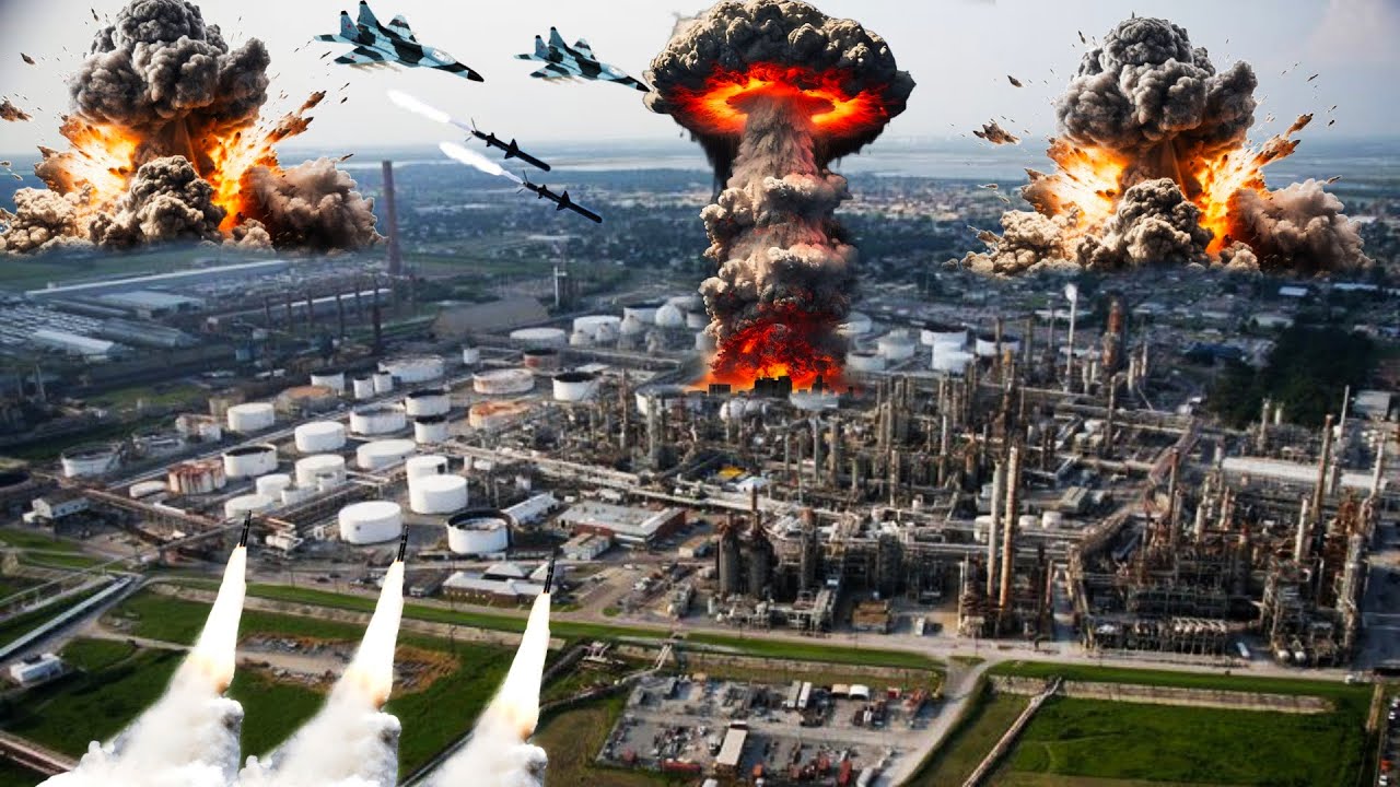 Today! Russian Oil Refinery Destroyed After Being Attacked by Ukrainian ...