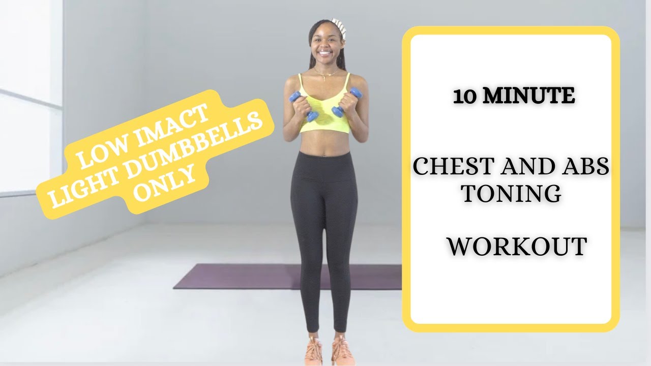 Cardio, Chest and ABS - QUICK 10 MINUTE WORKOUT - YouTube