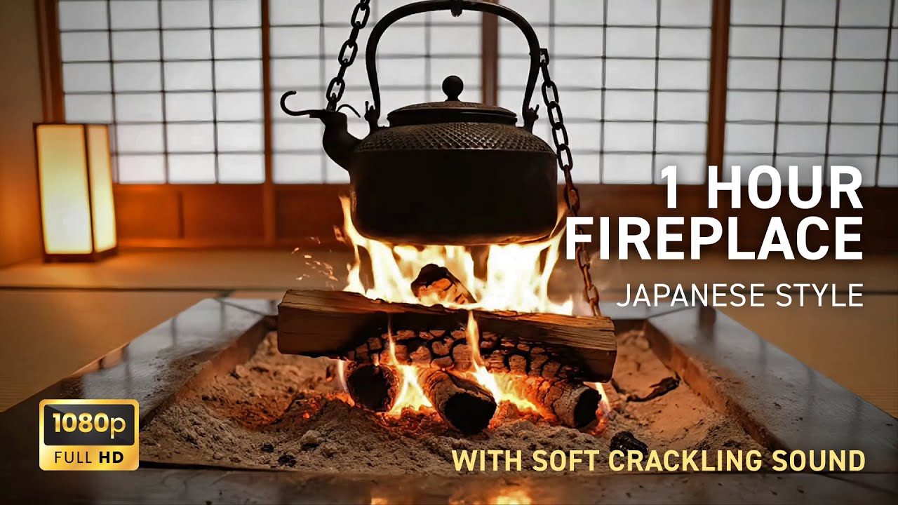 Japanese Fireplace🔥 1 Hour Cozy Relaxing Traditional Japan Irori ...