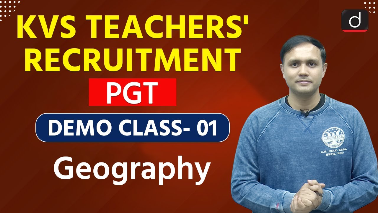 KVS Teachers’ Recruitment Exam| PGT| Geography| Demo Class-01| Drishti Teaching Exams - YouTube