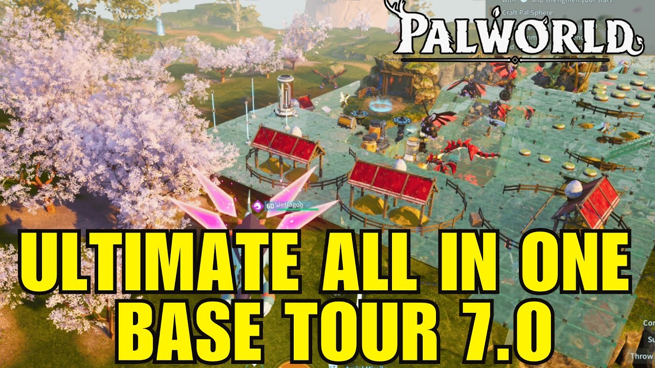 PALWORLD ALL IN ONE New Base Build Tour 7.0 Feybreak Update - YouTube