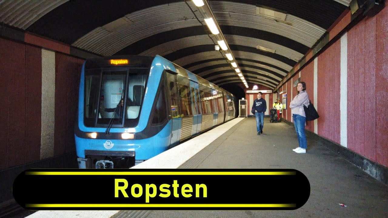 Metro | Tunnelbana Station Ropsten - Stockholm 🇸🇪 - Walkthrough 🚶 - YouTube