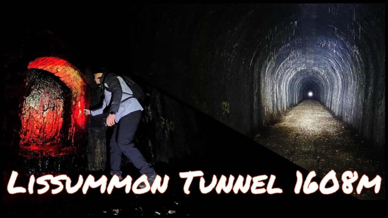 Najdłuższy (1608m) tunel kolejowy w Irlandii Północnej, Lissummon ...