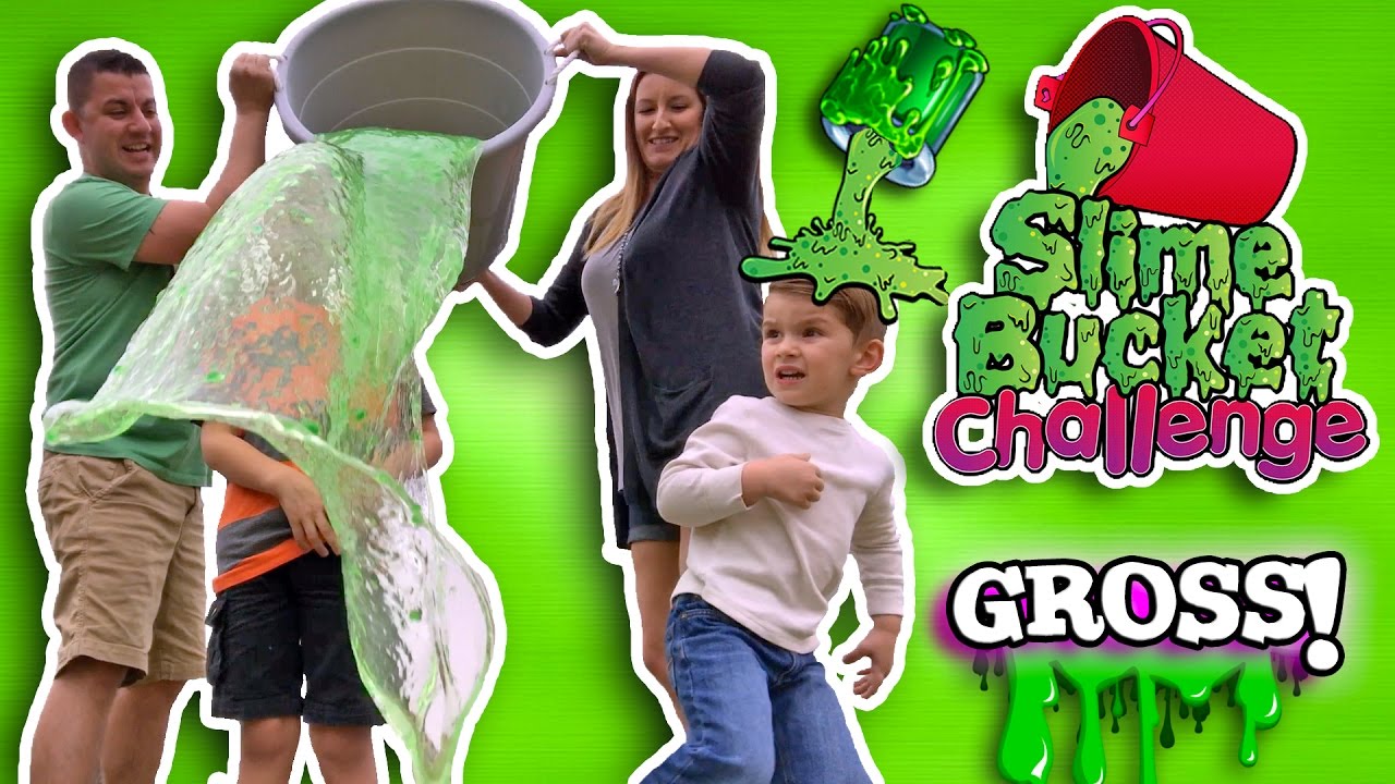 SLIME BUCKET CHALLENGE!!! 500 Subscriber Celebration! - YouTube