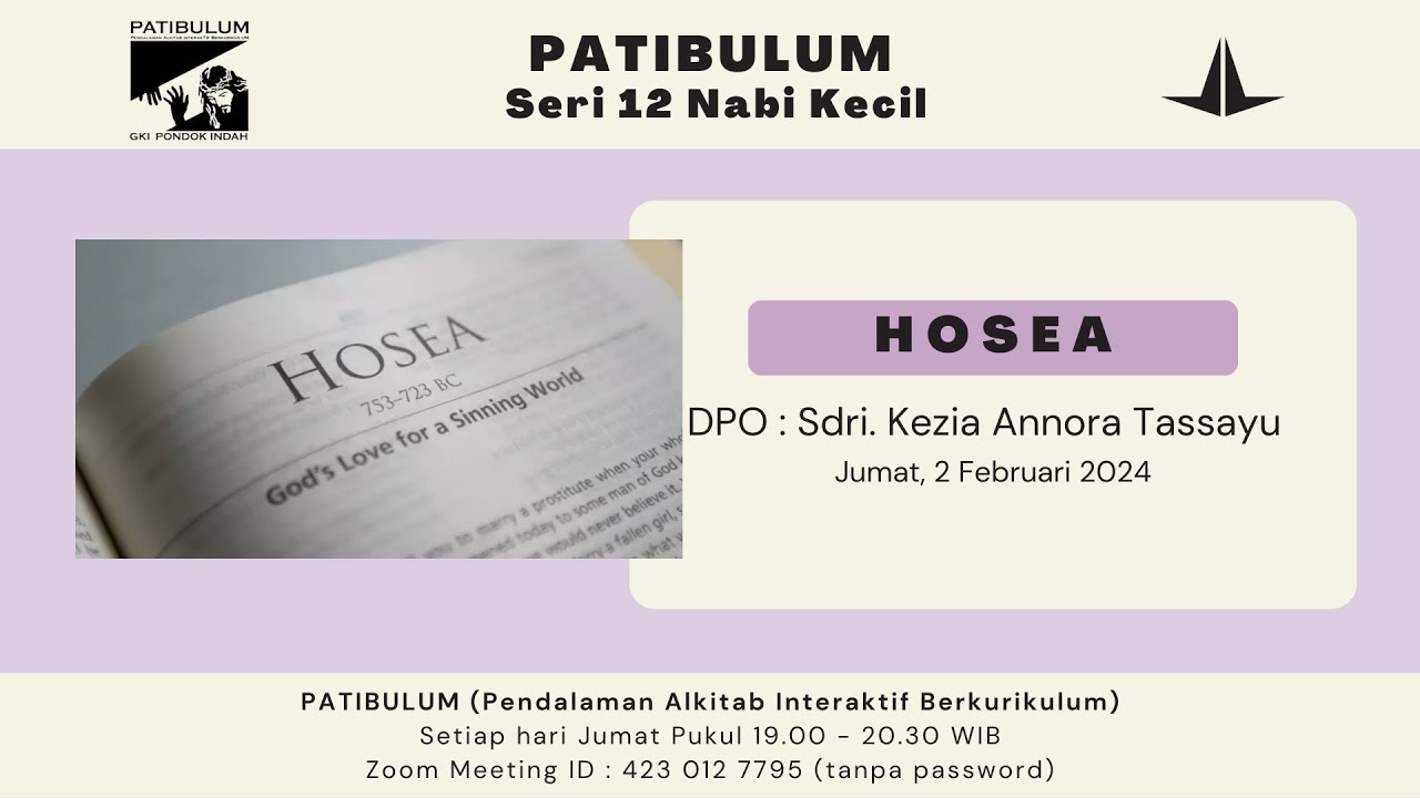 Patibulum - Seri 12 Nabi Kecil : HOSEA - YouTube
