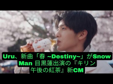 Uru、新曲「春 ~Destiny~」がSnow Man 目黒蓮出演の『キリン 午後の紅茶』新CMソングに起用 - YouTube