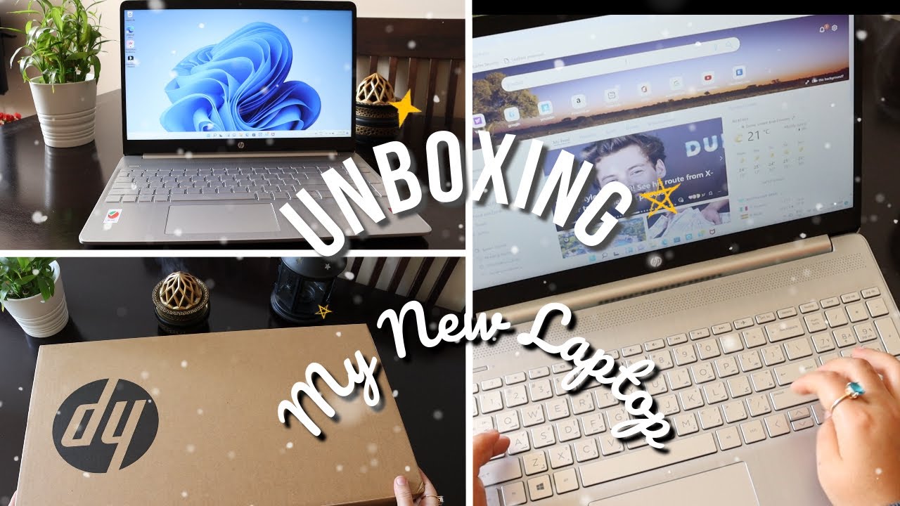 Unboxing My New Laptop👩🏻‍💻 | HP Windows 11 Laptop Unboxing | HP New ...