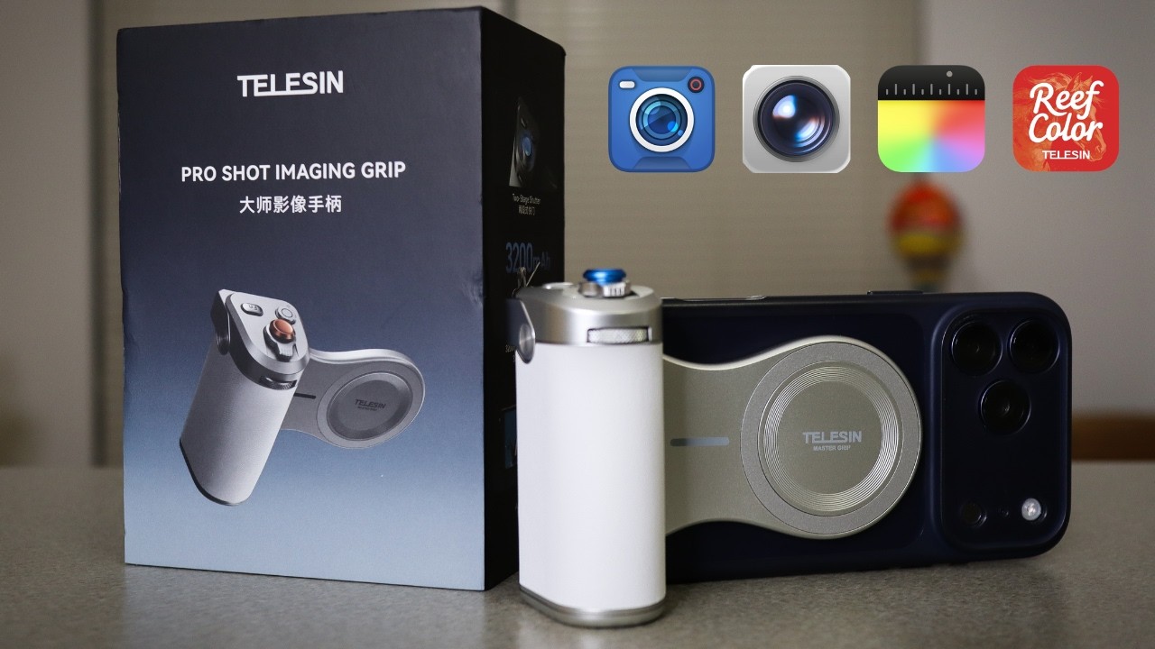 TELESIN Pro Shot Imaging Grip Review | Best iPhone Grip - YouTube