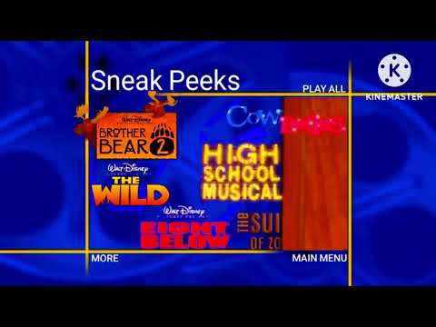 Sneak Peeks Menu from The Emperor’s New School: Season 2: Volume 2 2006 DVD (What if?)