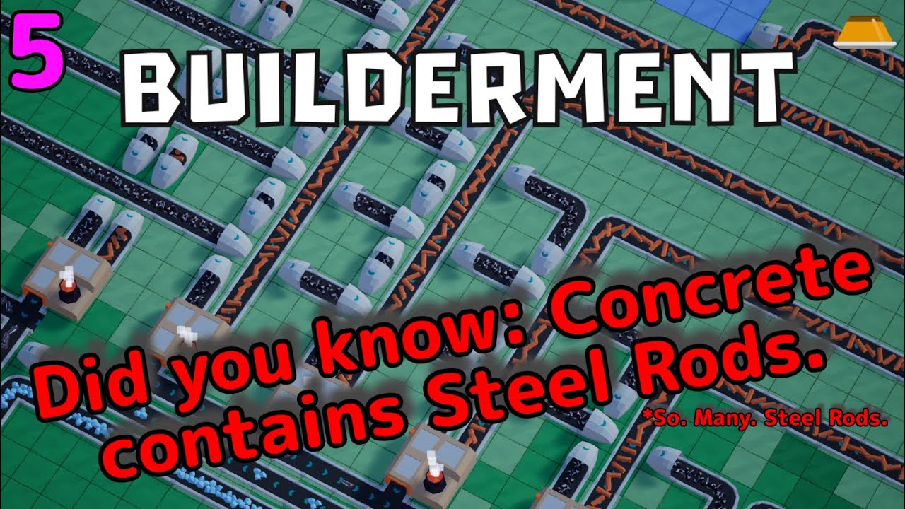 Increasing Steel production... For Concrete! | Let's Play Builderment ...