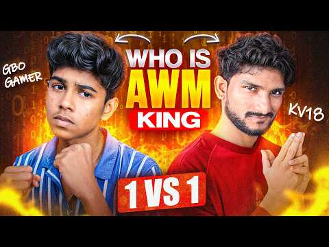 GBO Gamer VS KV18 🔥 ONLY AWM HEADSHOTS 🤯 1vs1 | Free Fire Telugu