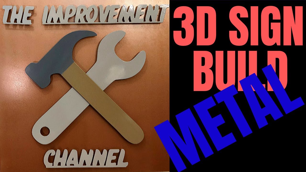 3D METAL SIGN | CNC Plasma Build | Business Signs that GRAB your ...