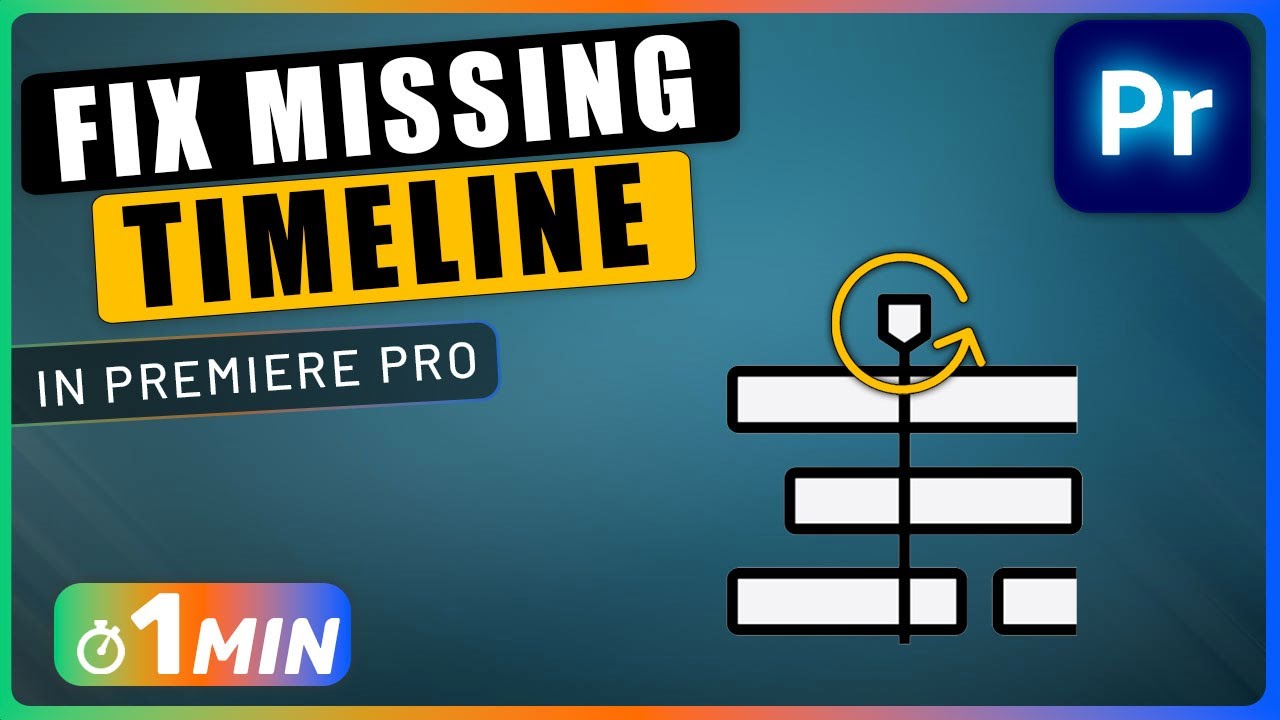 How to Open TIMELINE Panel if its Missing in Premiere Pro - YouTube
