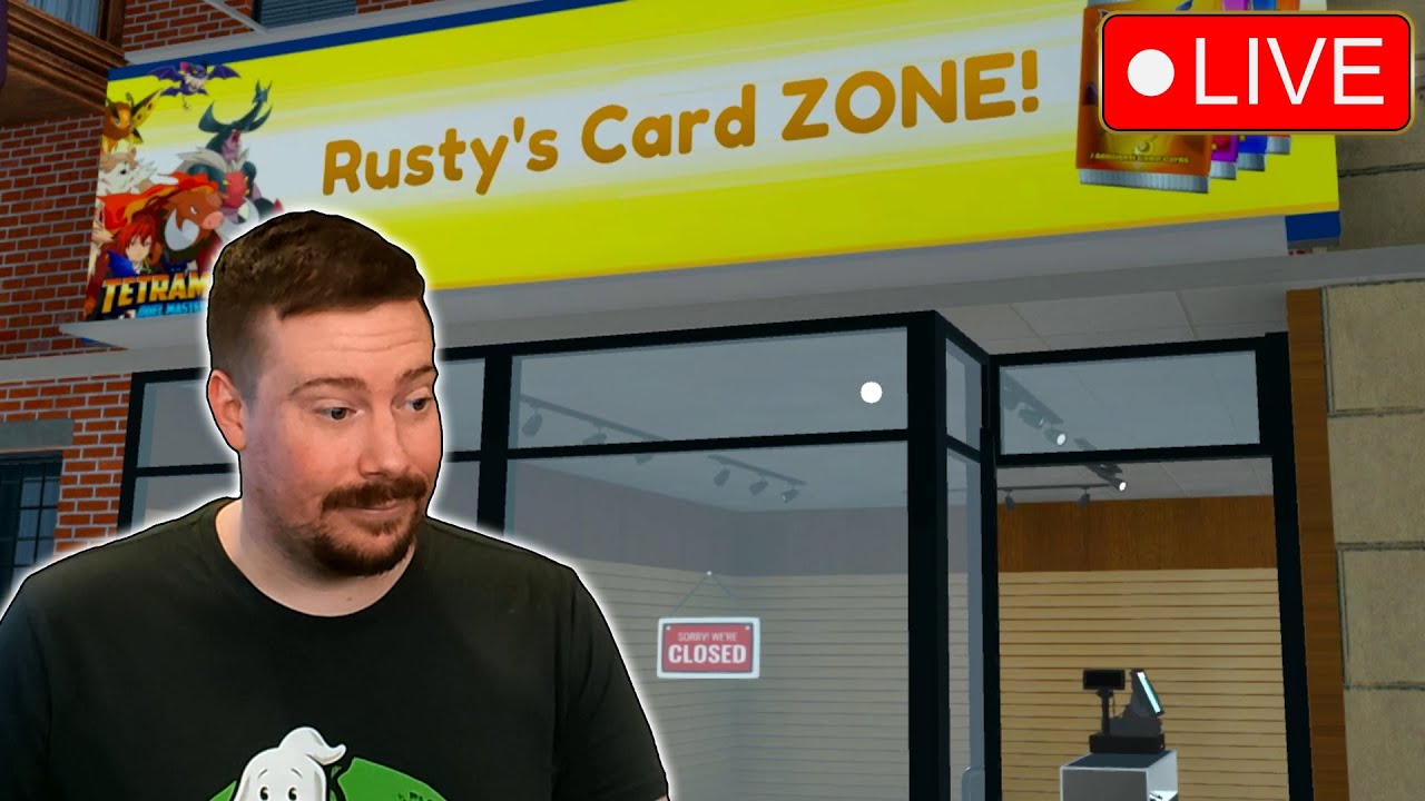 RUSTY OPENS A CARD SHOP! - TCG Card Shop Simulator [Part 1] - YouTube